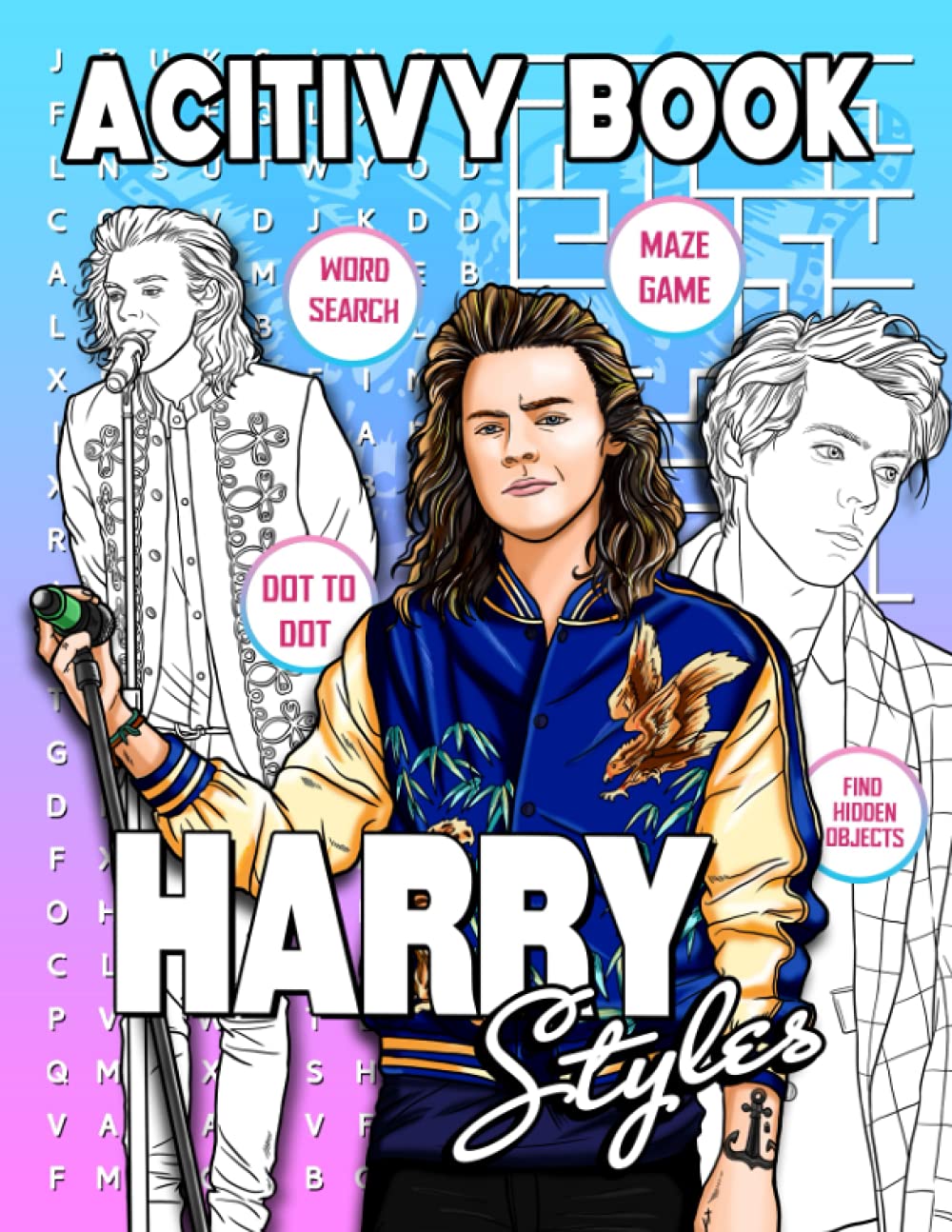Harry Styles Activity Book: An Captivating Book Can Help You Relax ...