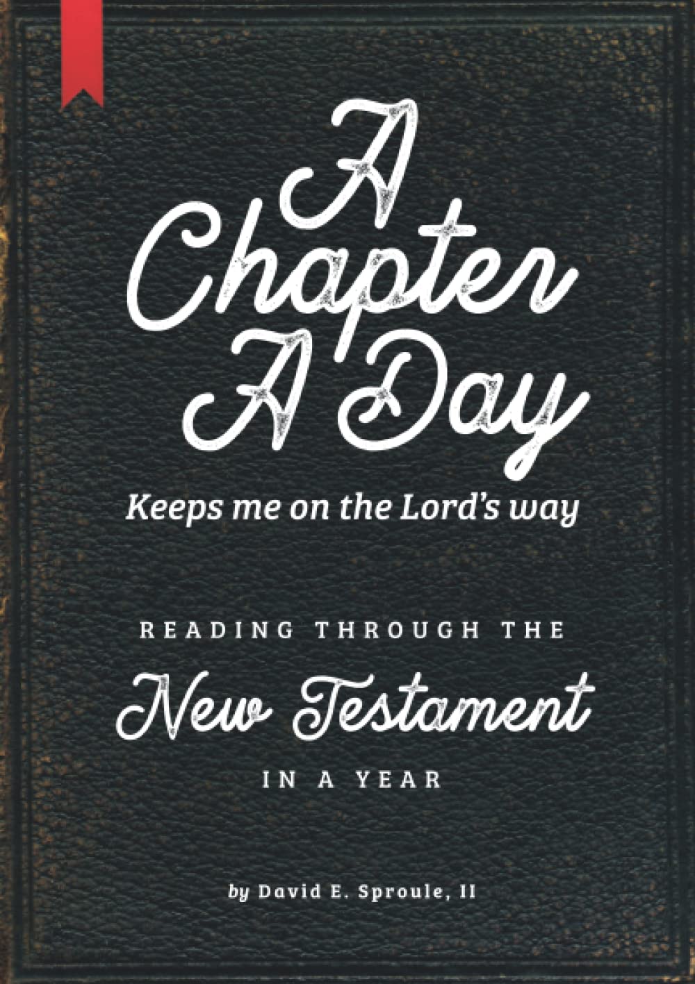 A Chapter A Day: Keeps Me on the Lord's Way by Mr. David E Sproule II ...