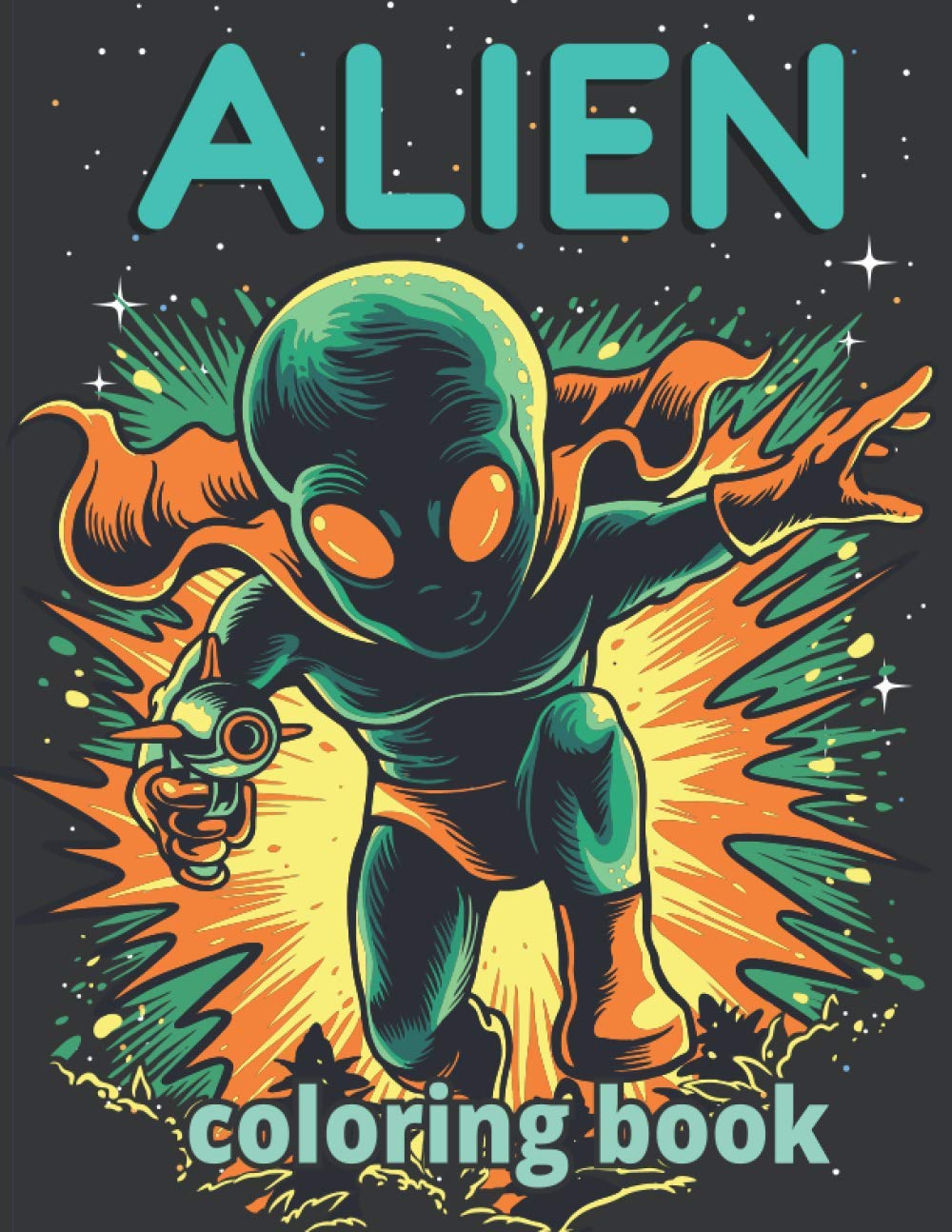 alien coloring book: Creative And Unique |Alien & UFO Coloring Book ...