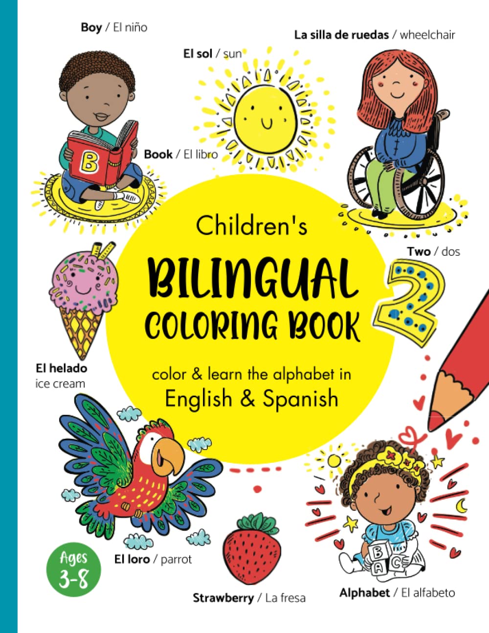 Children´s Bilingual Coloring Book - color & learn the alphabet and ...