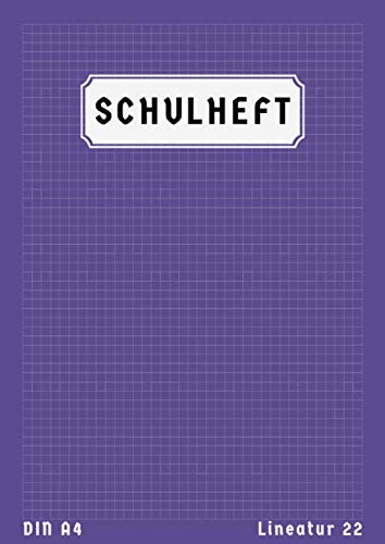 Schulheft A4 Lineatur 22: Matheheft Din A4 Lineatur 22 | 50 Blatt ...