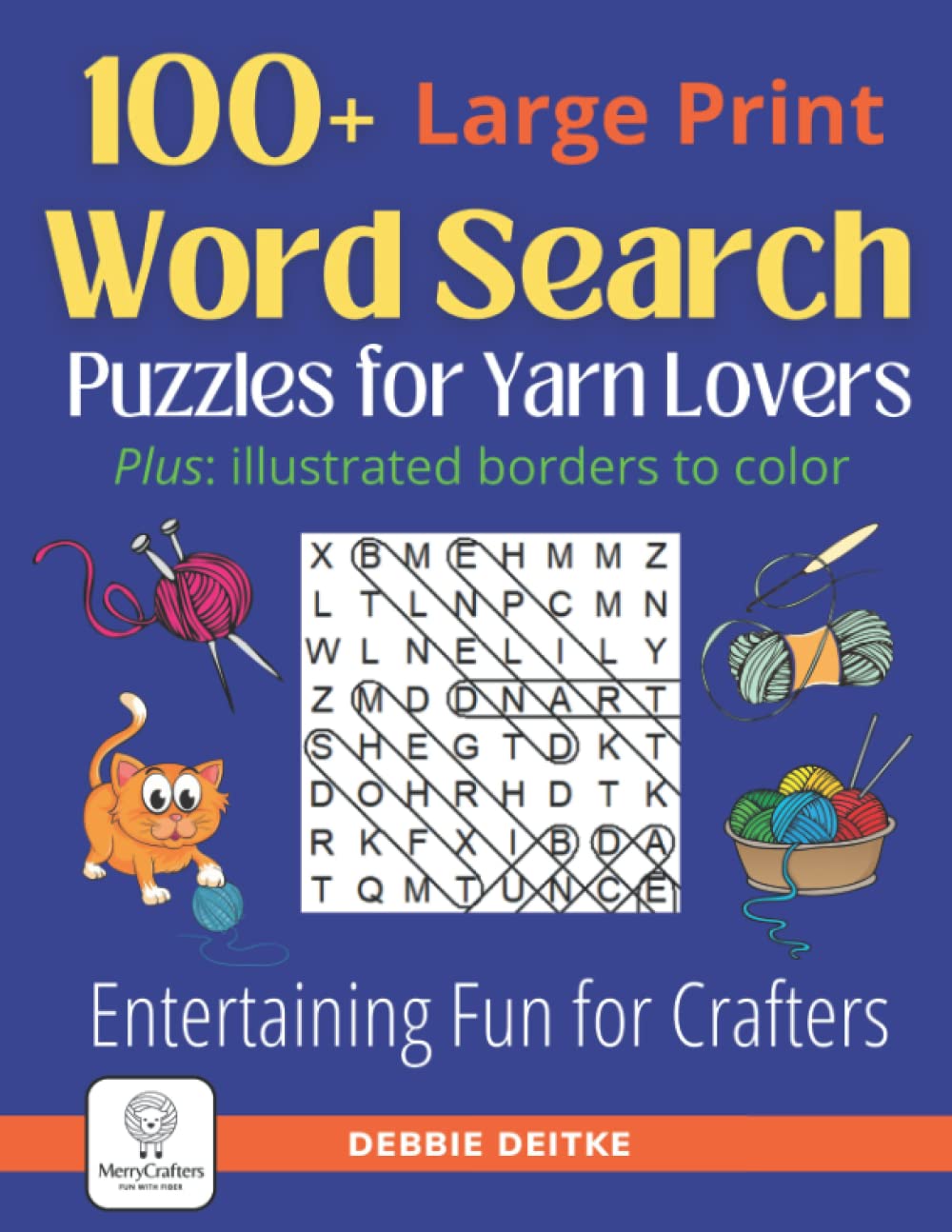 100+ Word Search Puzzles for Yarn Lovers: Large Print, Illustrated ...