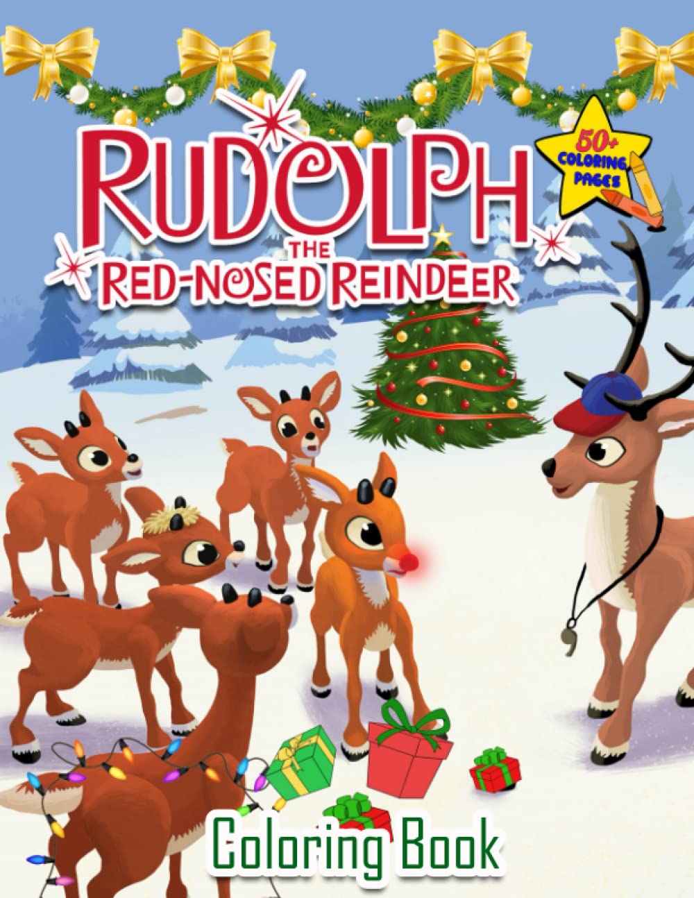 Rudolph The Red Nosed Reindeer Coloring Book: Rudolph The Red Nose ...
