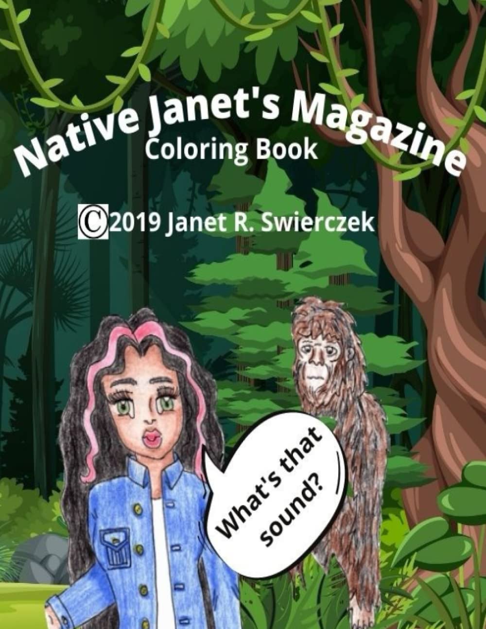 Native Janet's Magazine Coloring book: Janet and a group of her friends ...