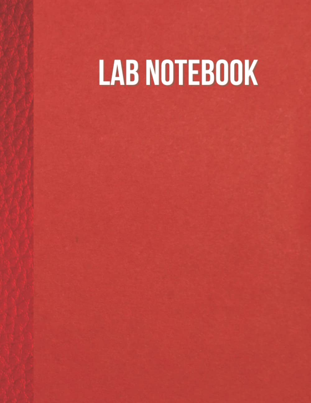 Lab Notebook: Red Design | Large Laboratory Note Book for School ...