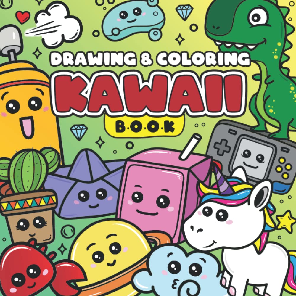 Drawing & Coloring KAWAII Book for Kids and Beginners | Fun & Easy How ...