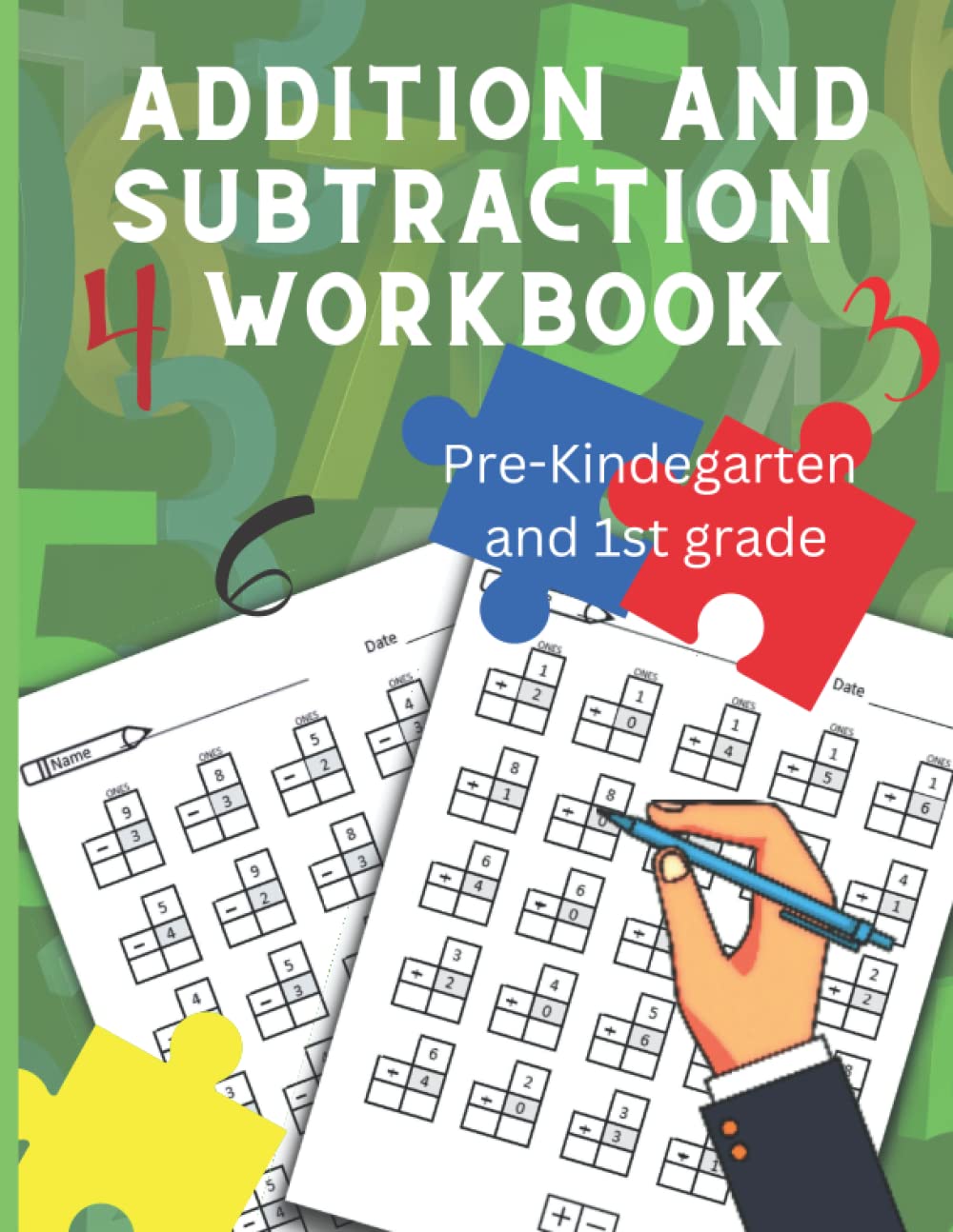 Addition and Subtraction Workbook: One Page A Day Single Digit Addition ...
