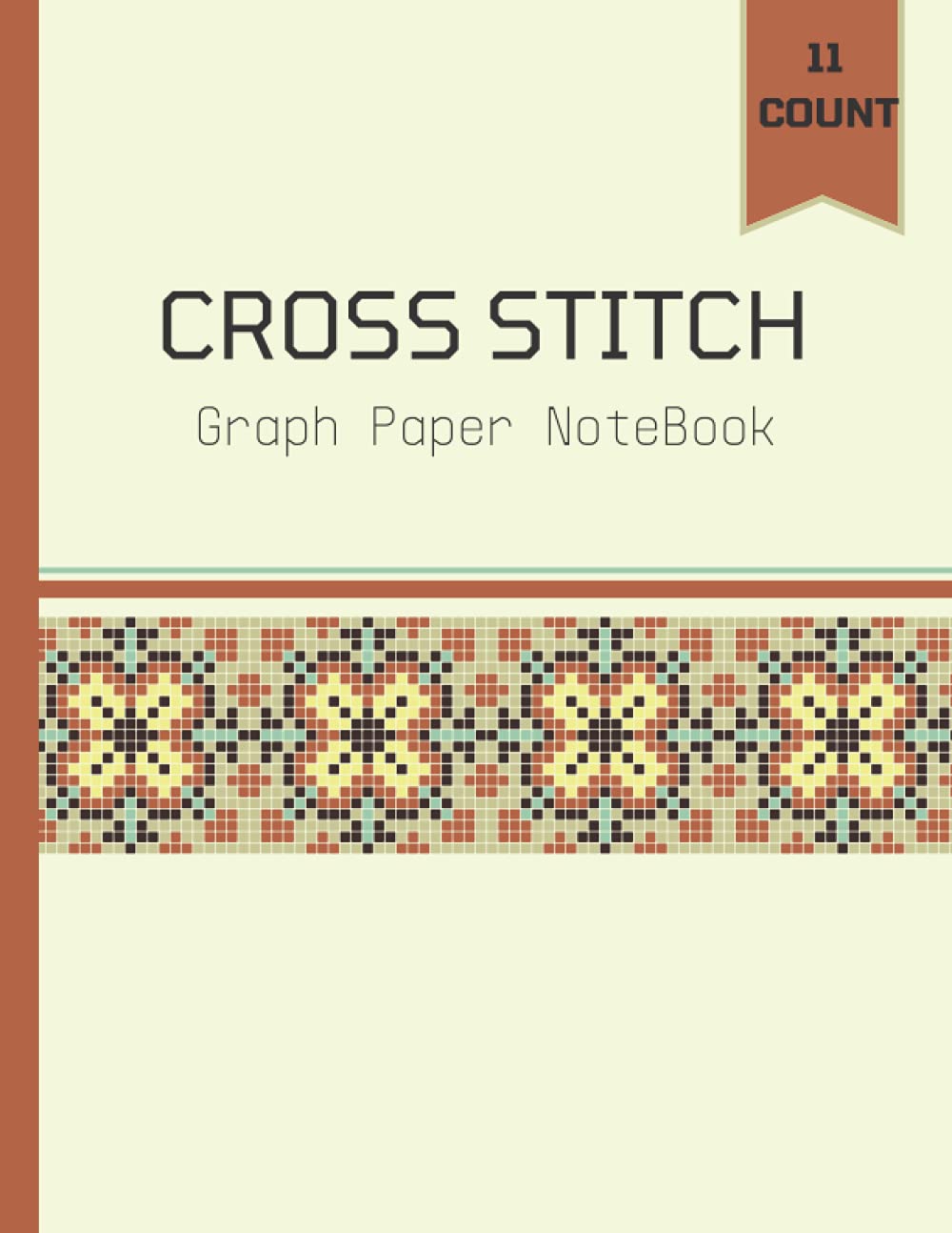 11 Count Cross Stitch Graph Paper: 11squares per inch Graph paper, 8 ...