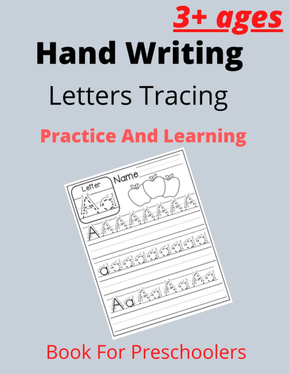 Hand Writing Letters Tracing Practice And Learning Book For ...