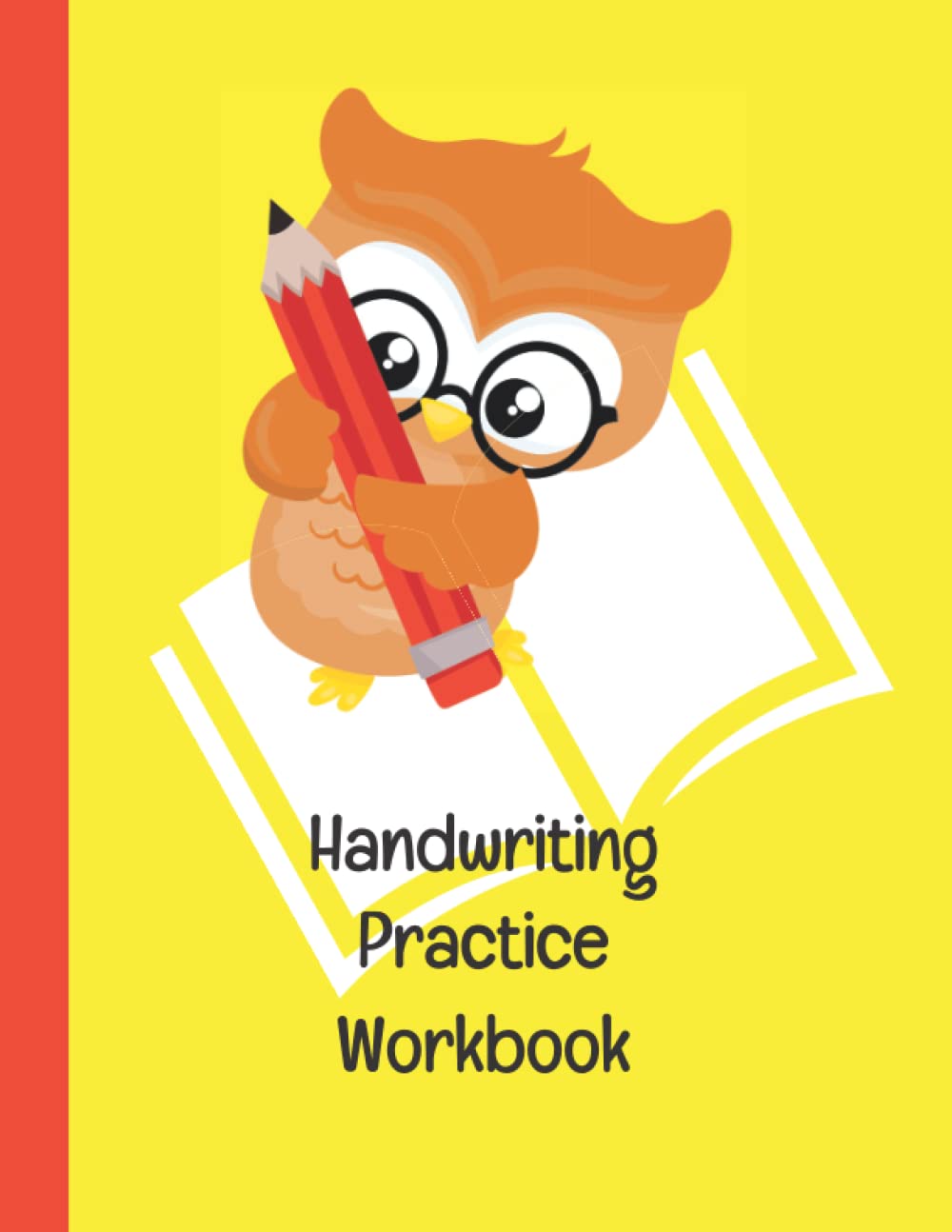 Handwriting Practice Workbook: Dotted midline printed paper with wide ...
