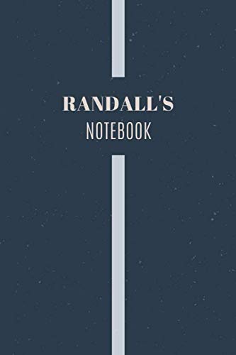 Randall's Notebook: Personalized Name Journal Writing Notebook For Men ...