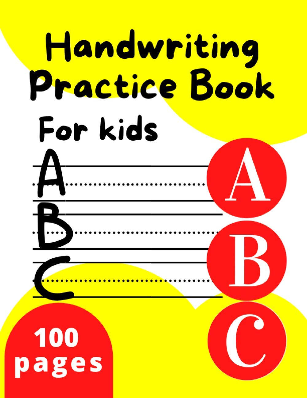 Handwriting Practice Books For Kids Blank Pages Lined Writing Paper