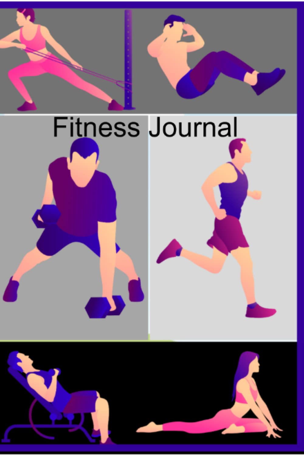 Fitness Journal: Fitness Journal/ Exercise Notebook/ exercise diary/ 6x ...