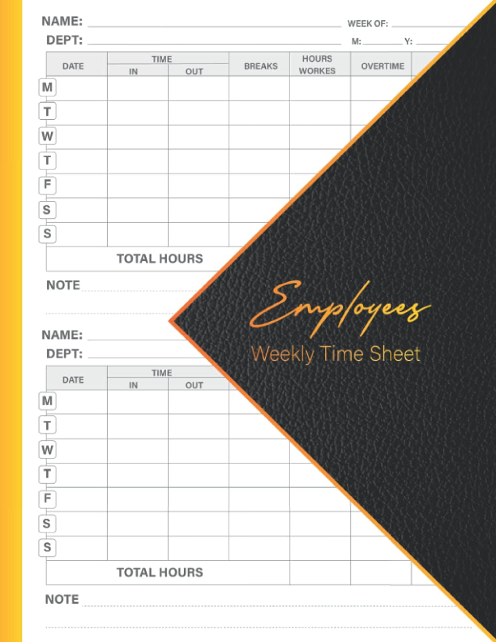 Employees Weekly Time Sheet: Simple Time Sheet Log Book for Small ...