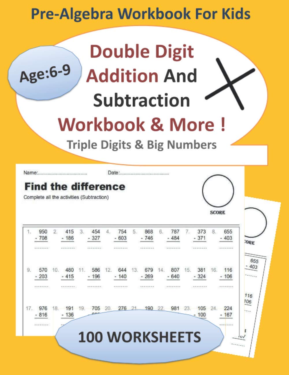 Double Digit Addition And Subtraction Workbook & More! (Triple Digits ...