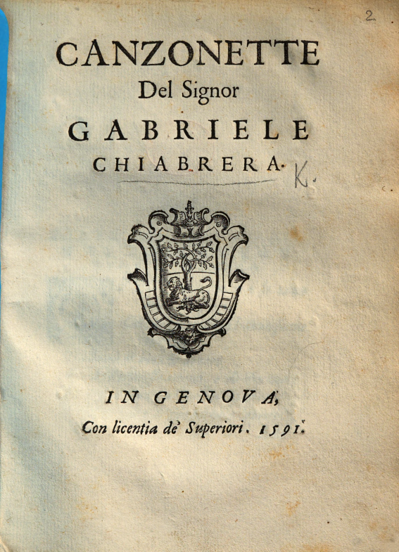 Canzonette by Gabriello Chiabrera | Goodreads