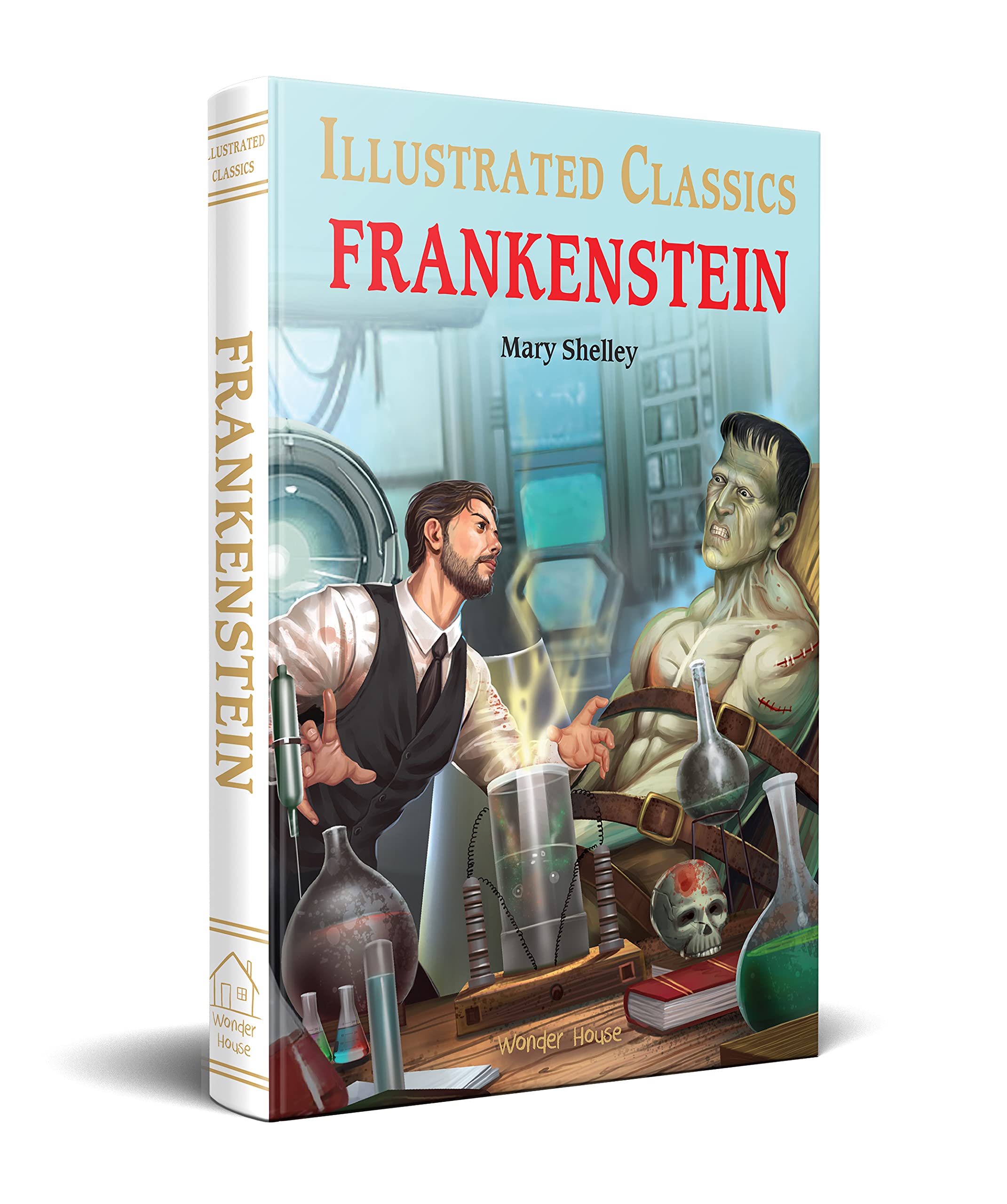 Frankenstein : illustrated Abridged Children Classics English Novel ...