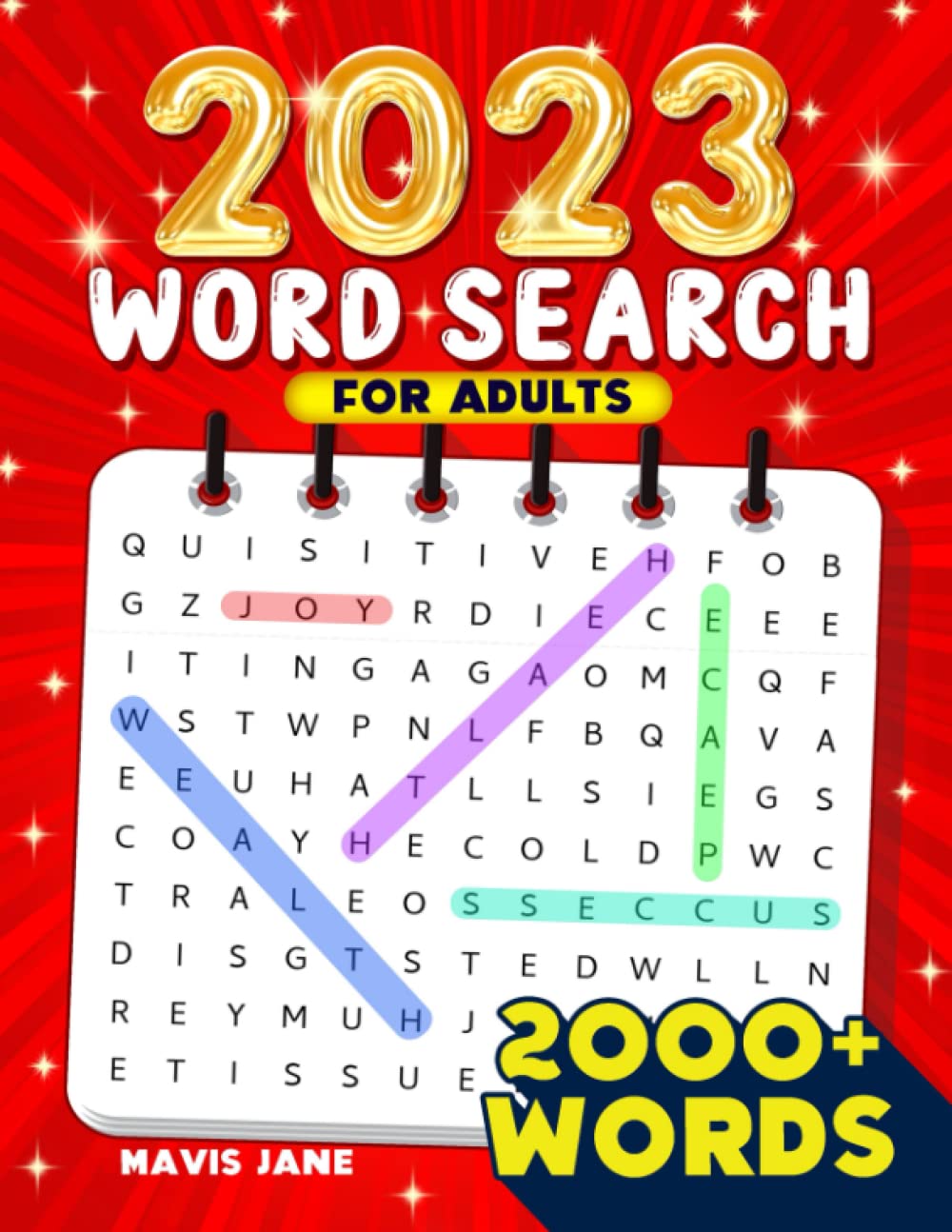 2023 Word Search Book Easy Wordfind Puzzles Entertaining Books For