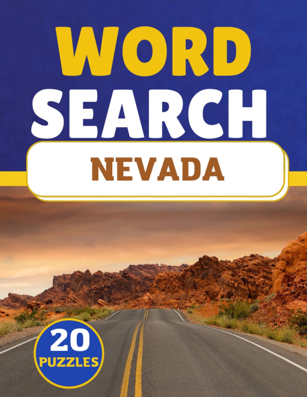 Nevada Word Search: Themed Activity Puzzle Book|Large Print Challenging ...