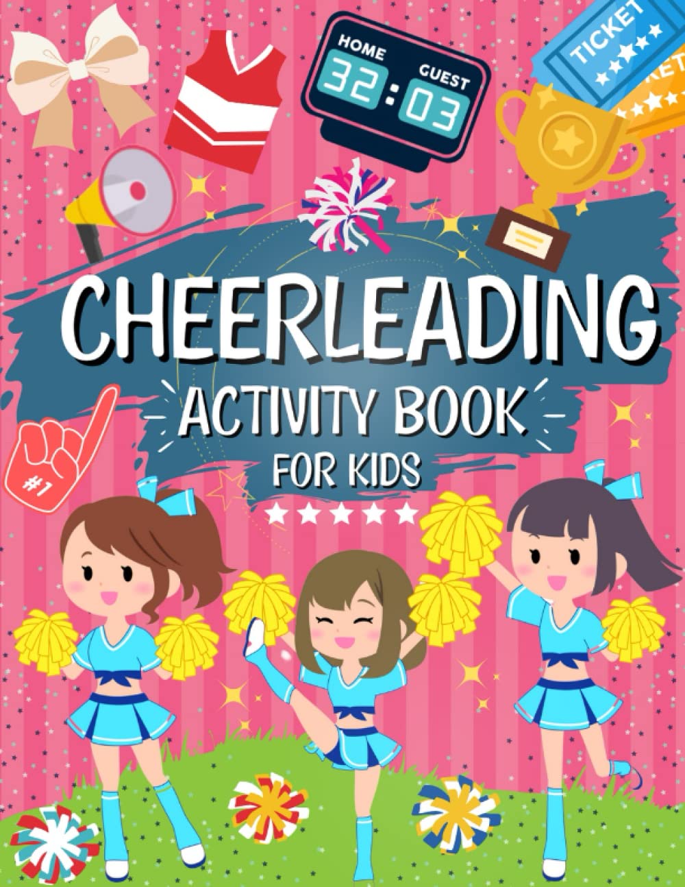 Cheerleading Activity Book For Kids: The Perfect Cheerleader Themed ...