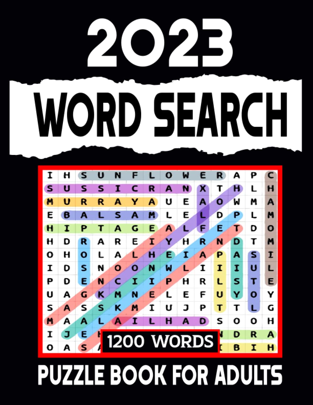 2023 Word Search Puzzle Book For Adults The Big Word Search Book Easy