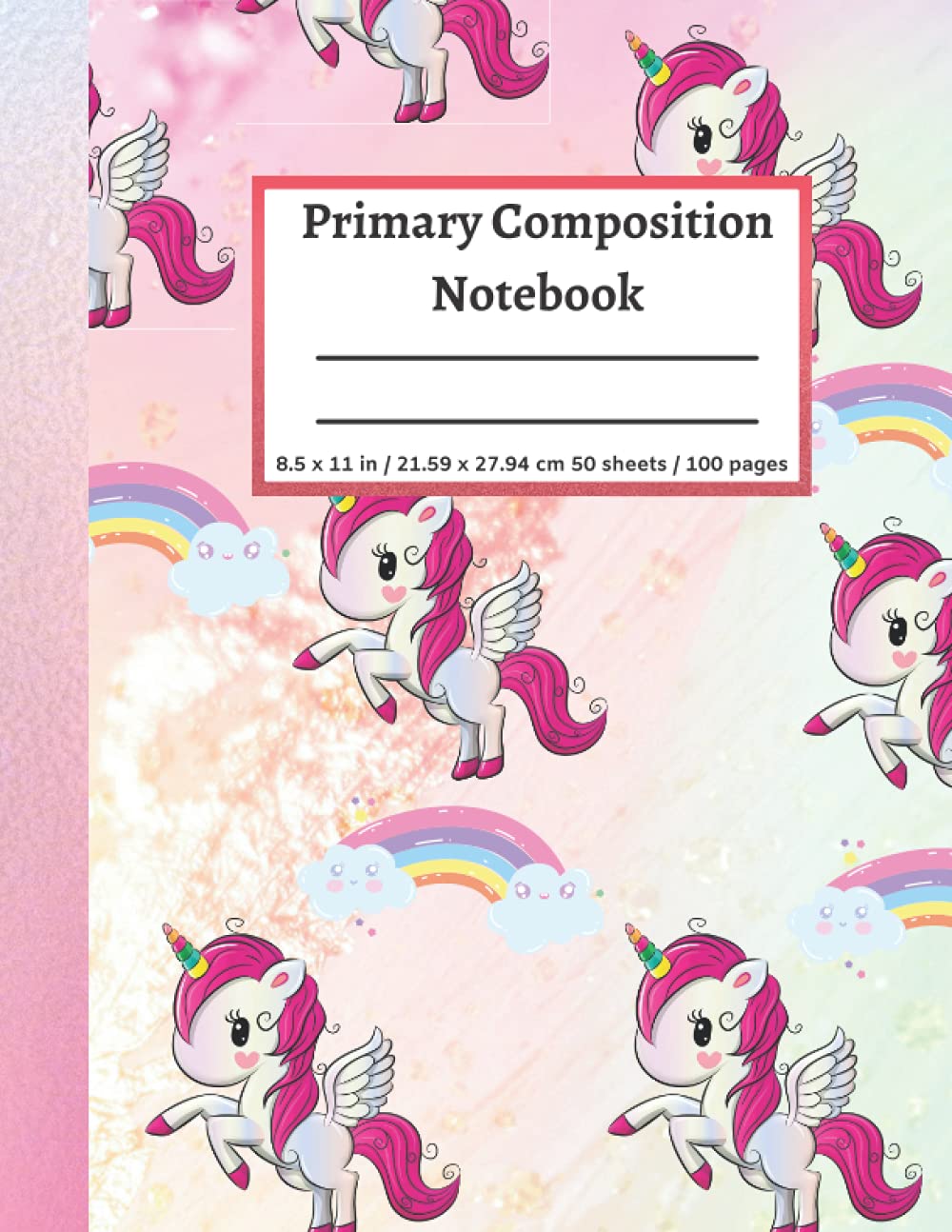 Primary Composition Notebook: Dotted Midline and Picture Space Primary ...