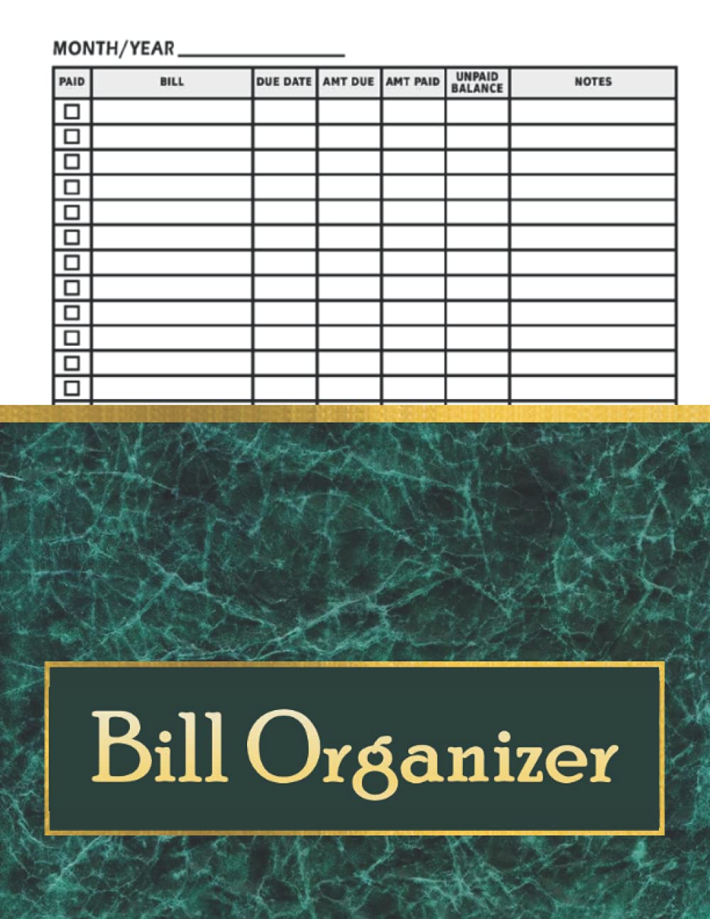 Bill Organizer: Bill and Expense Tracker - Monthly Bill Payment ...