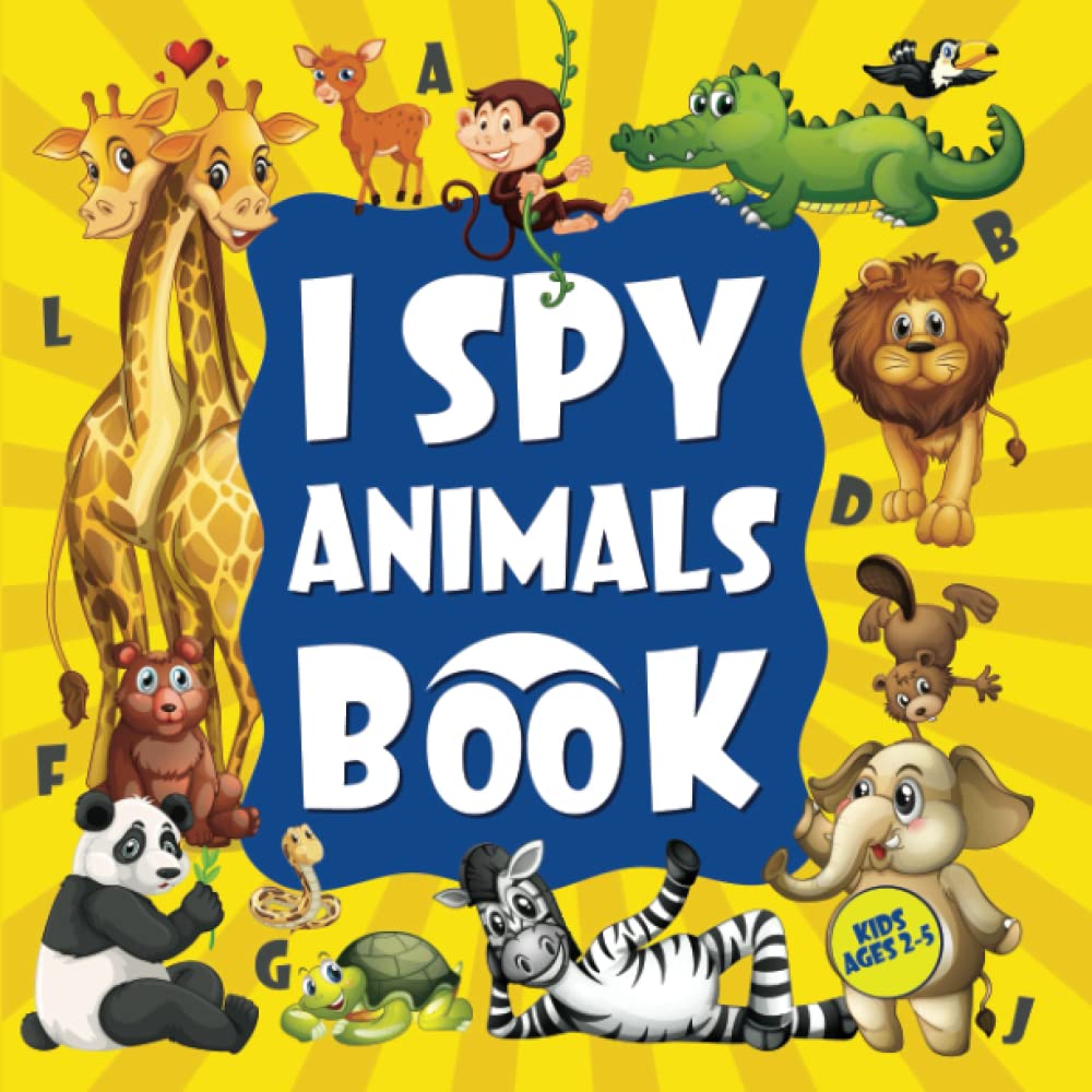 I Spy Animals Book: A Fun Picture Puzzle Guessing Game Book For Kids ...