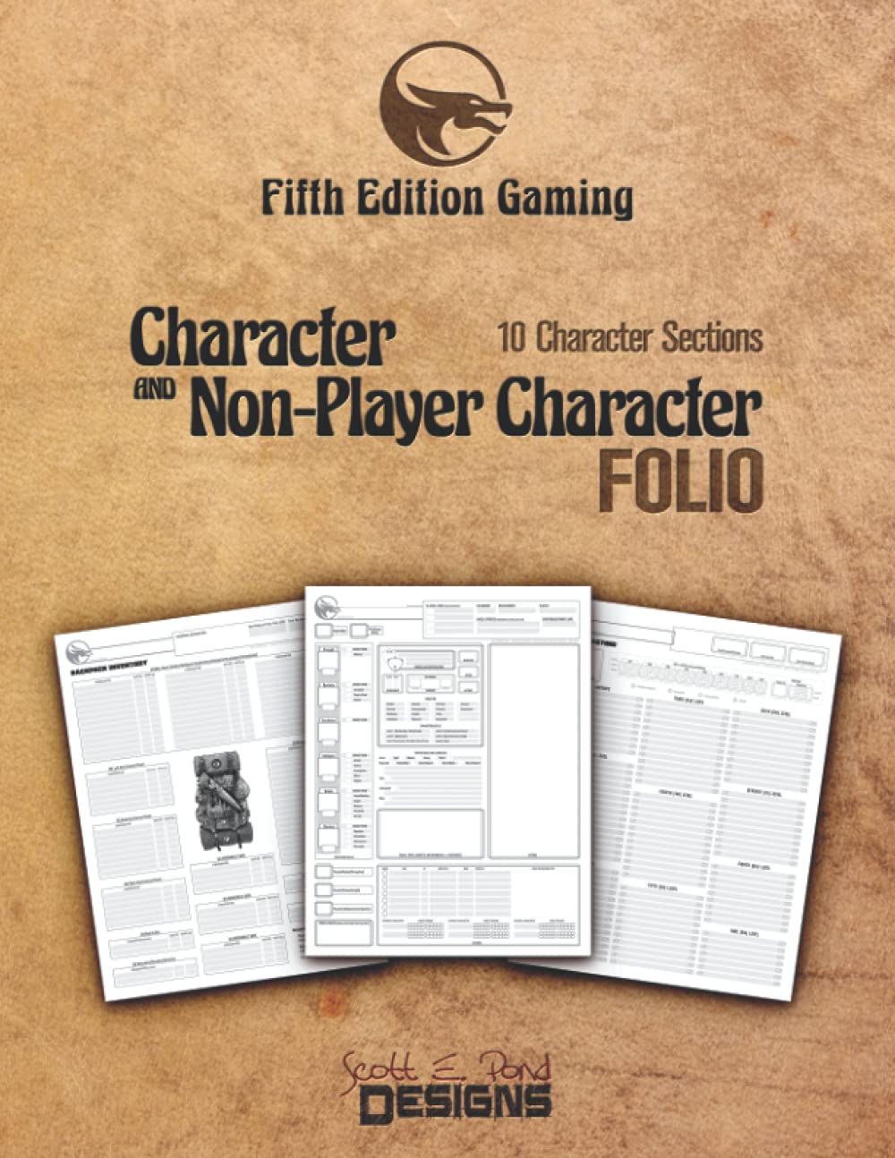 Character and Non-Player Character Folio/Journal: Ten 5e Character ...