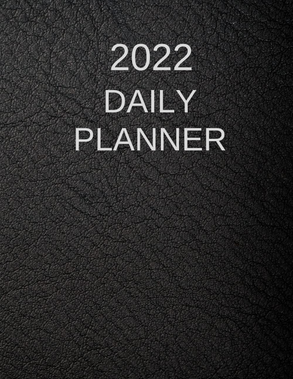 2022 Daily Planner: One Day Per Page Black Large Daily Hourly Organizer ...