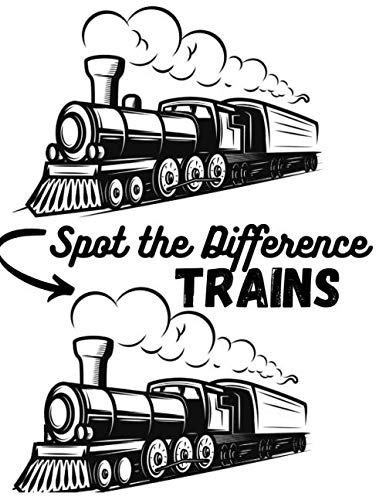 Spot the Difference trains: spot the difference book for kids, what's ...