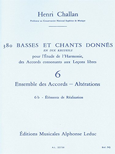 HENRI CHALLAN: 380 FIGURED BASS EXERCISES (6) by CHALLAN HENRI (COMP ...
