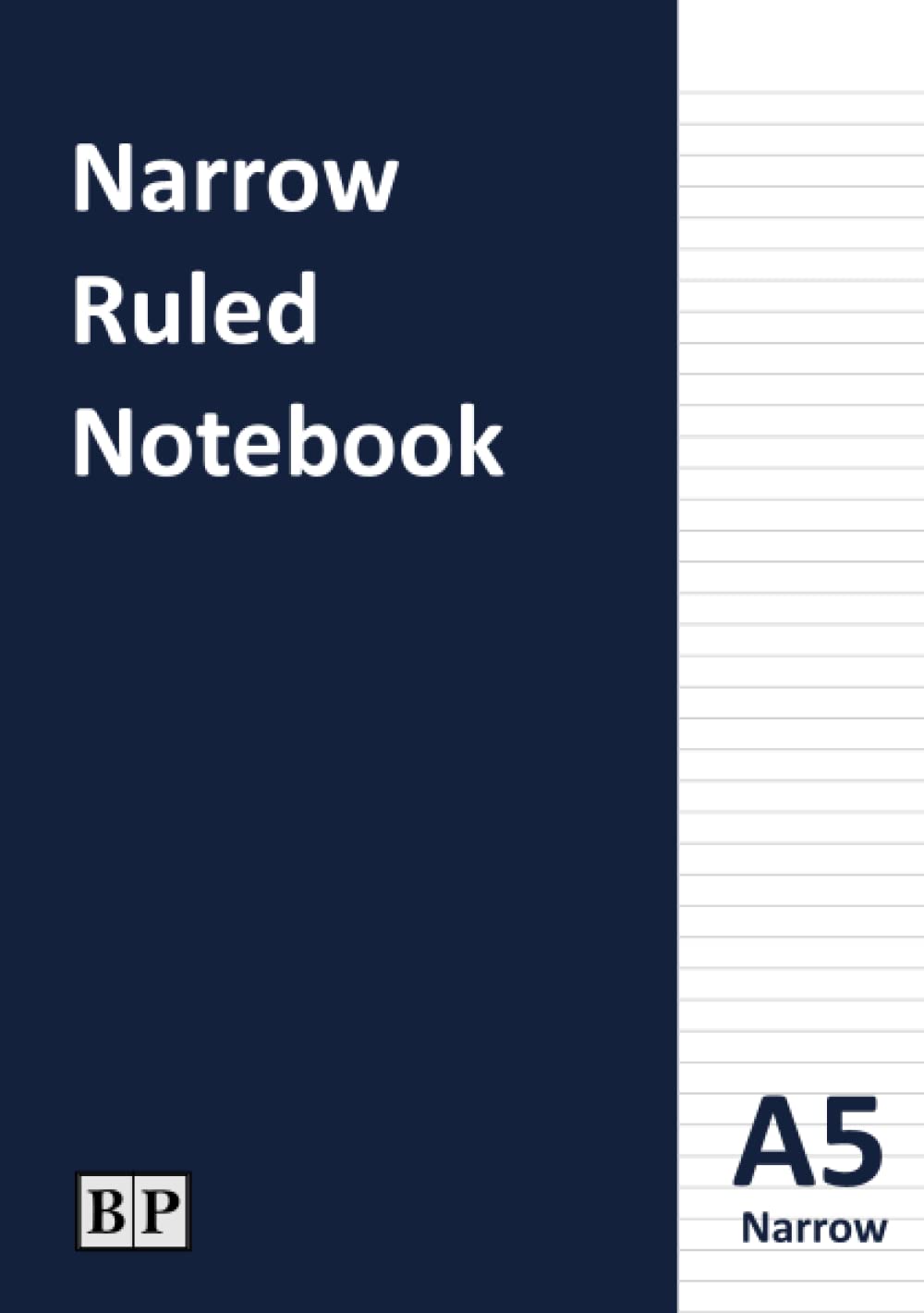 A5 Narrow Ruled Notebook: 120 pages, 5mm ruled lines, For Projects ...