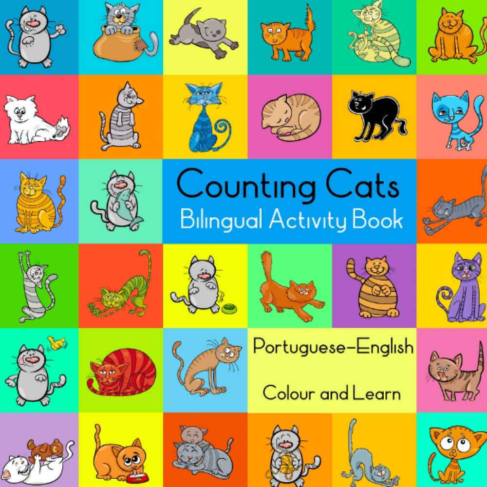 Counting Cats: Portuguese-English Bilingual Activity Book for Kids by ...