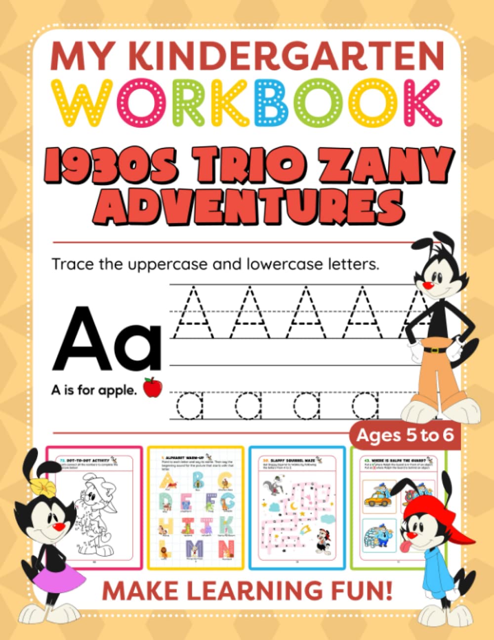 1930s Trio Zany Adventures My Kindergarten Workbook: Therapy Spiritual ...