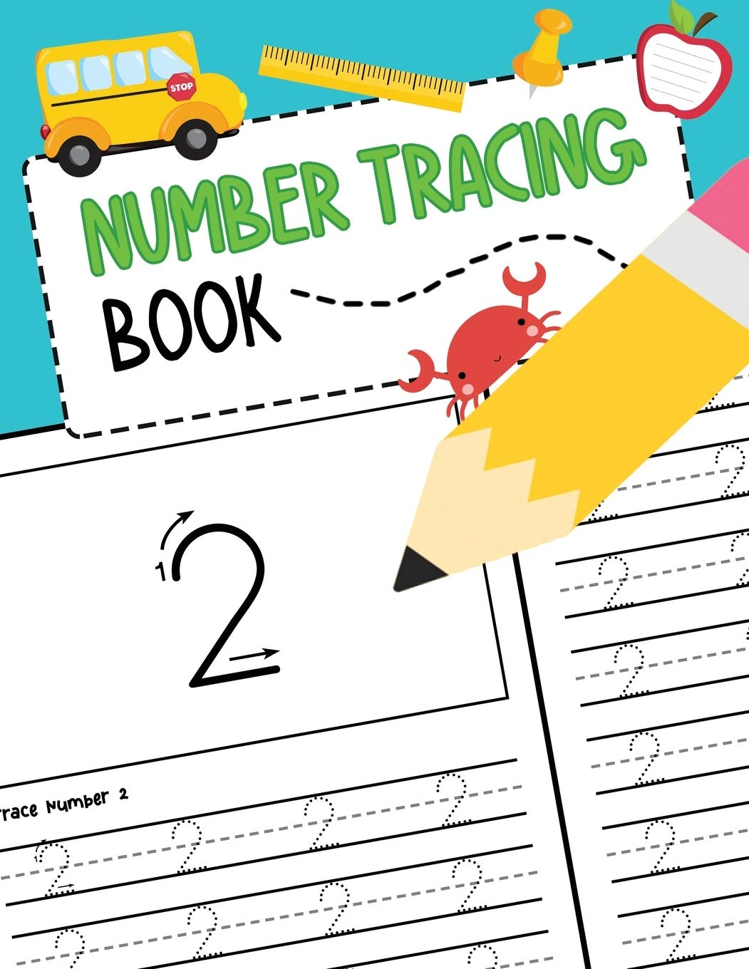 Number Tracing Book: Learn to Write Numbers 0 to 50 Handwriting ...