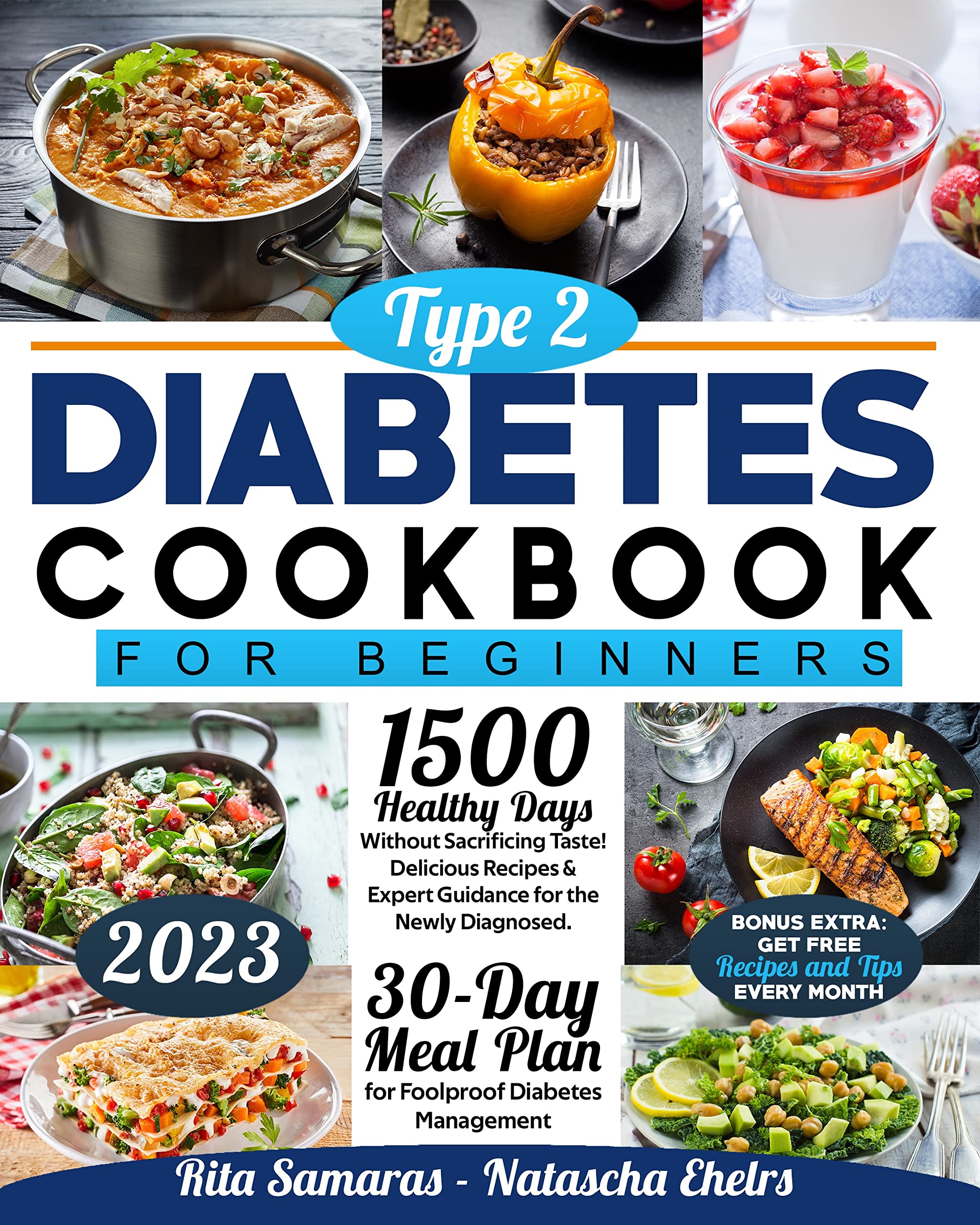 Type 2 Diabetes Cookbook for Beginners: 1500 Healthy Days Without ...