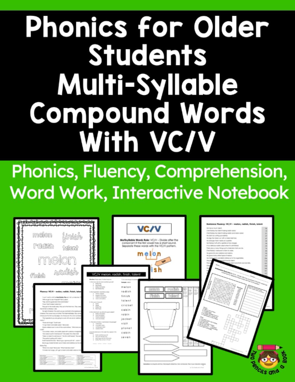 Phonics Workbook for Older Students Multi-Syllable Word Unit VC/V ...