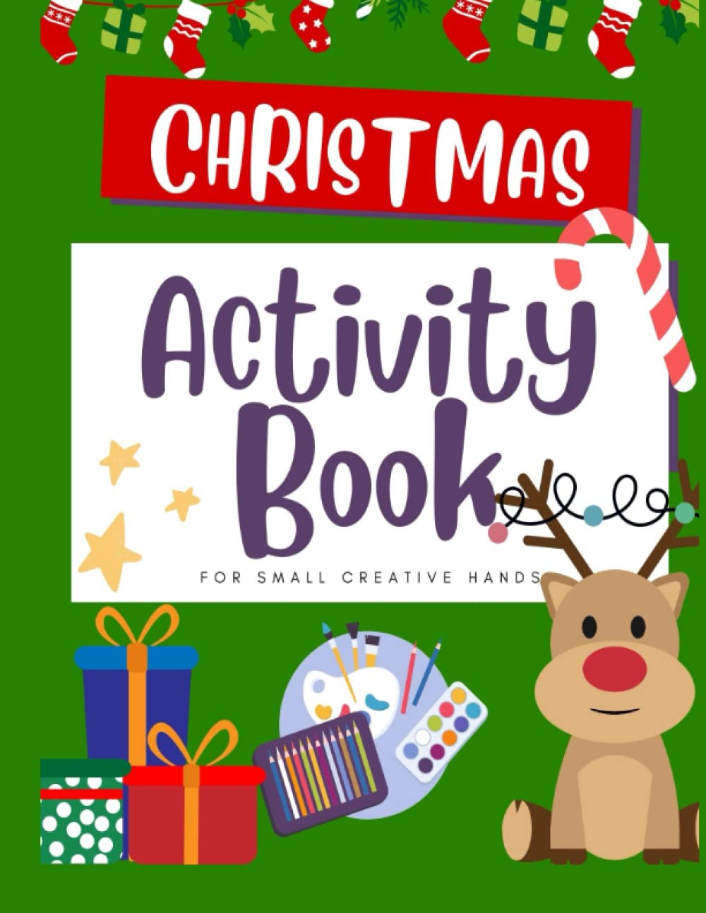 Christmas Activities Book for Children: Mazes, Coloring Pages, Tracing ...