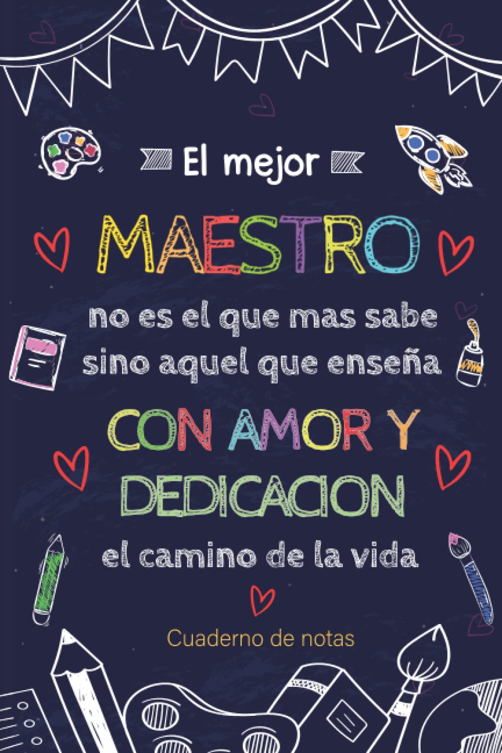 Cuaderno de Notas Para Maestro: Lindo Regalo Personalizado de fin de ...