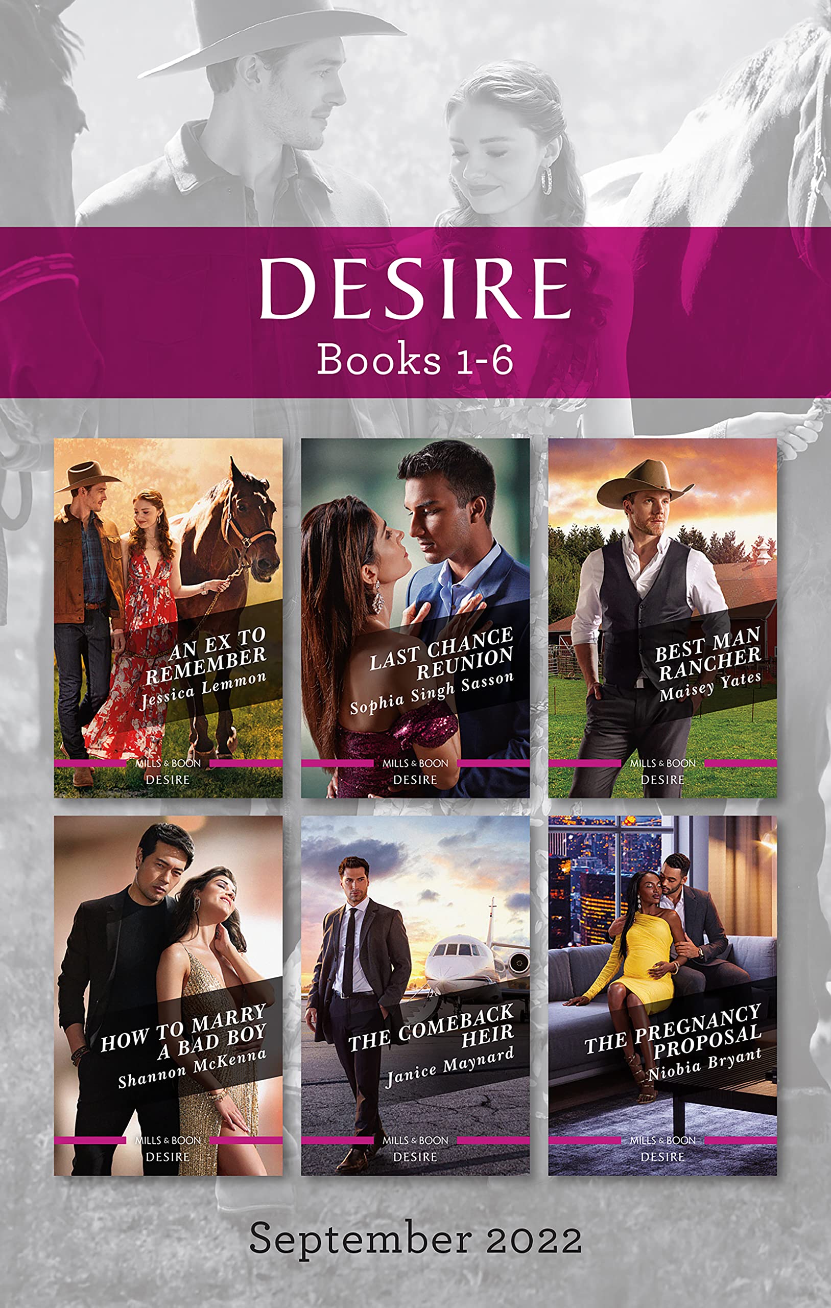 Desire Box Set Sept 2022/An Ex to Remember/Last Chance Reunion/Best Man Rancher/How to Marry a ...