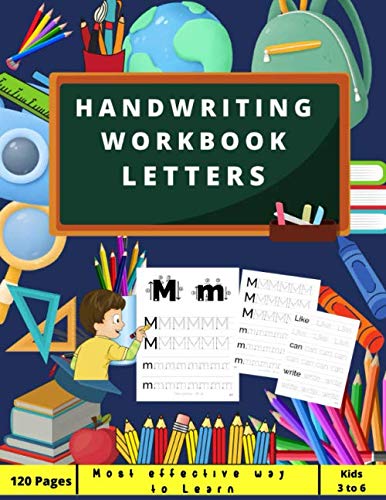Handwriting Workbook LETTERS: Preschool, Kindergarten, Pre K writing ...