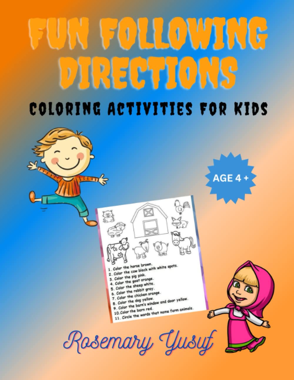 Fun Following Directions Coloring Book For Kids by Rosemary Yusuf ...