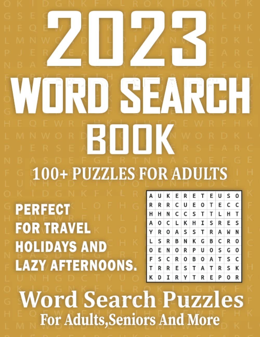 2023 Word Search Book For Adults: 100+ Large Print Word Search Puzzles ...