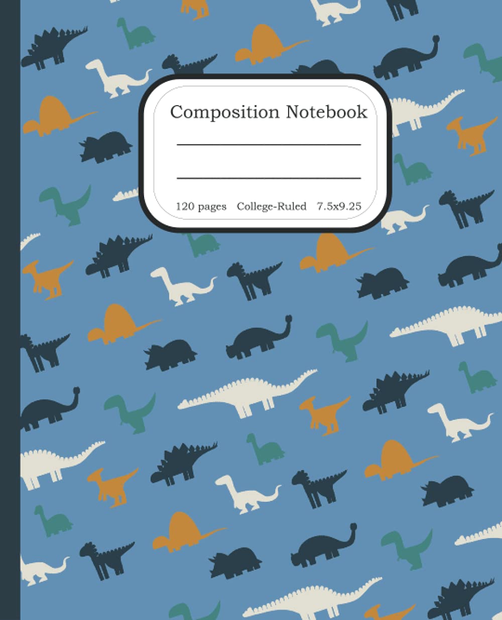 Dinosaur Composition Notebook: Cute Dinosaur Pattern Notebook College ...