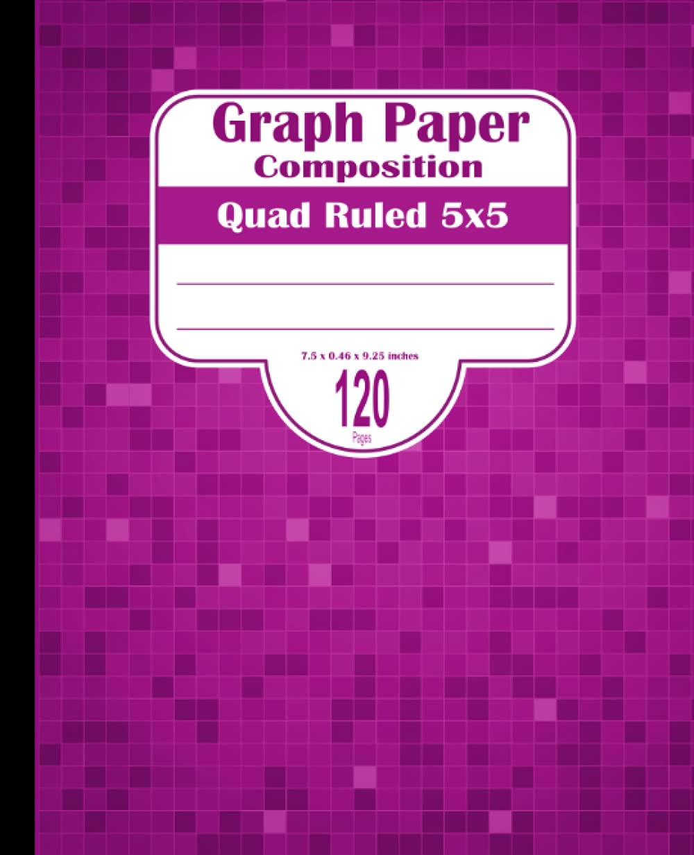 Graph Paper Composition Notebook Quad Ruled Grid Spacing 5 Squares 