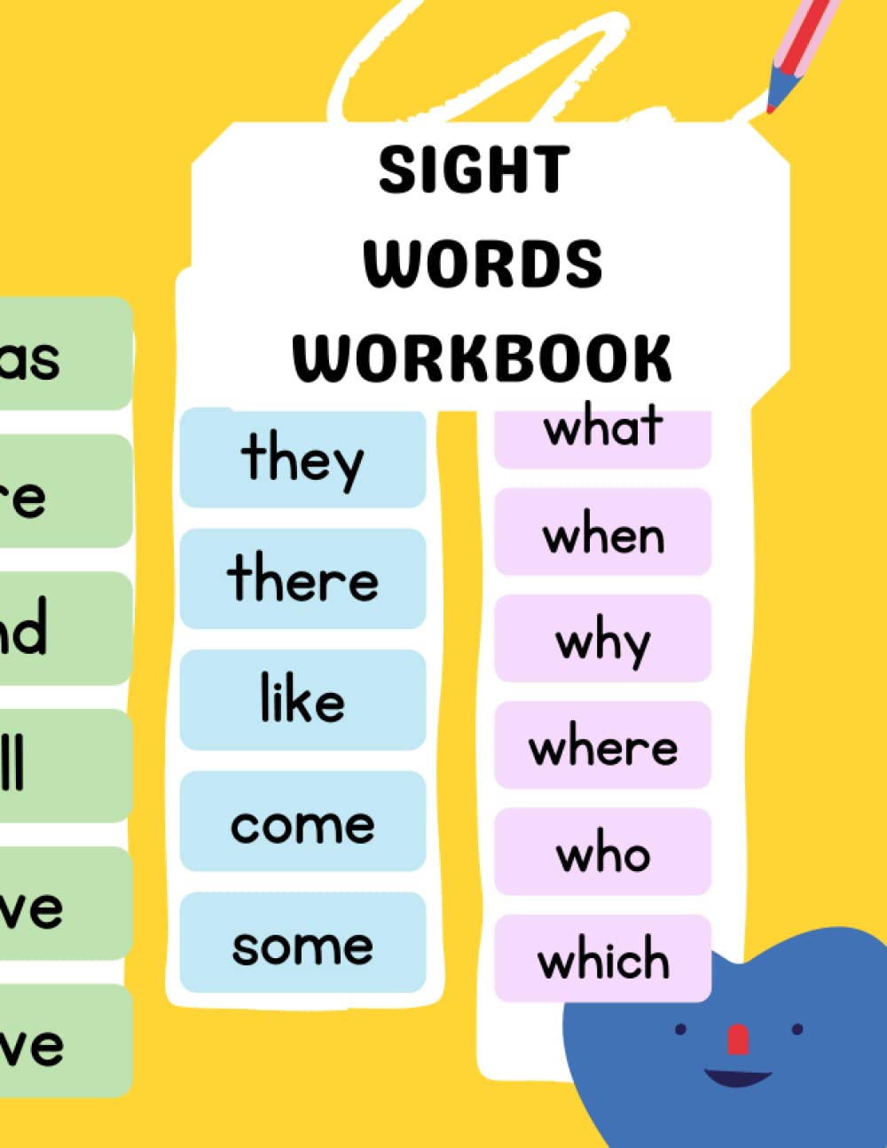 Sight Words Workbook: For Kindergarten High Frequency Words Activity ...