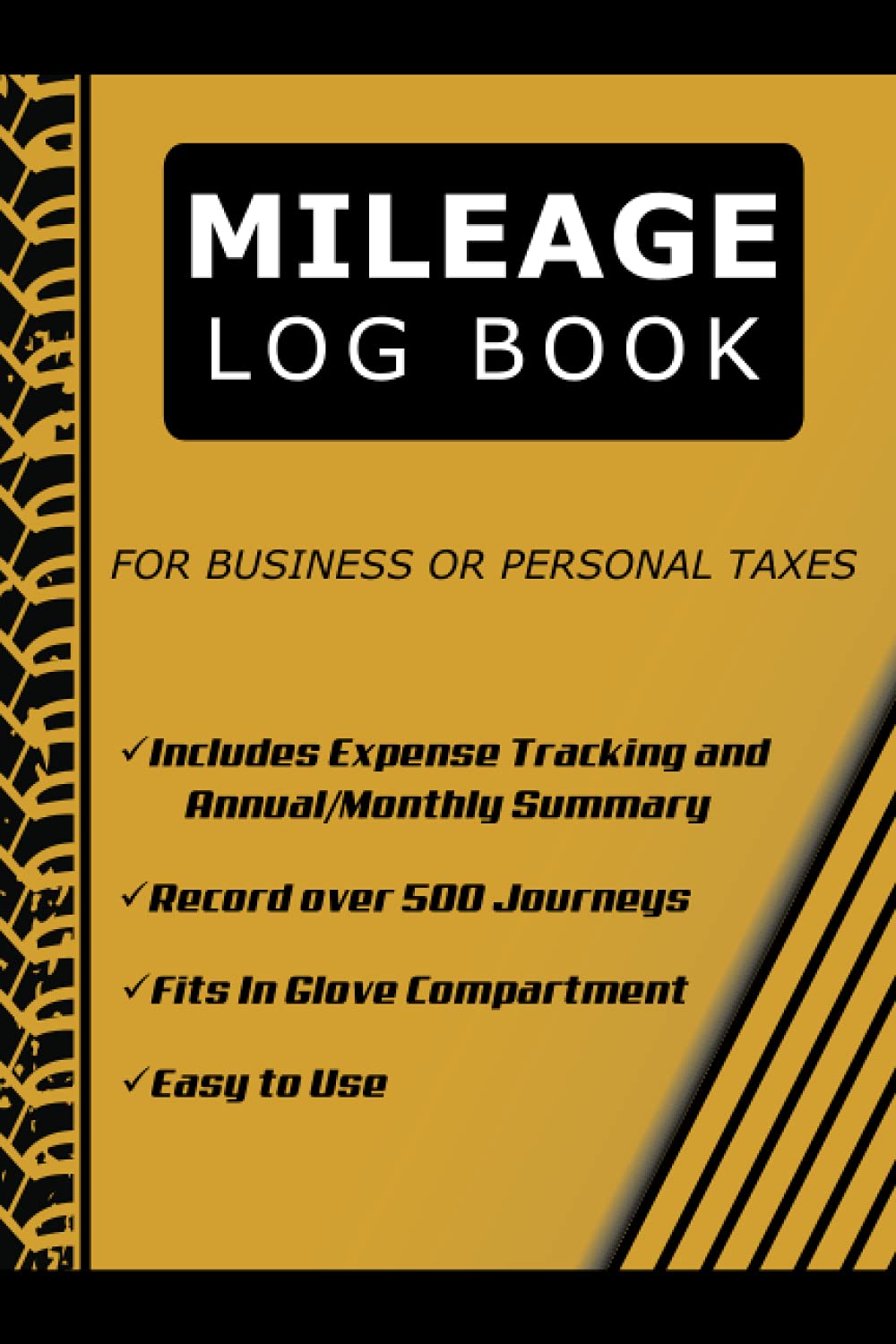 Mileage Log Book: Daily Vehicle Mileage and Expense Tracker for ...