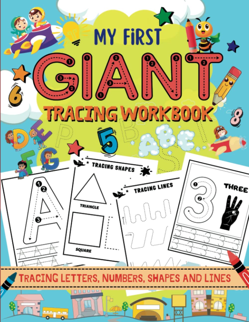 My First GIANT Tracing Workbook: Fun Handwriting Practice Workbook for ...