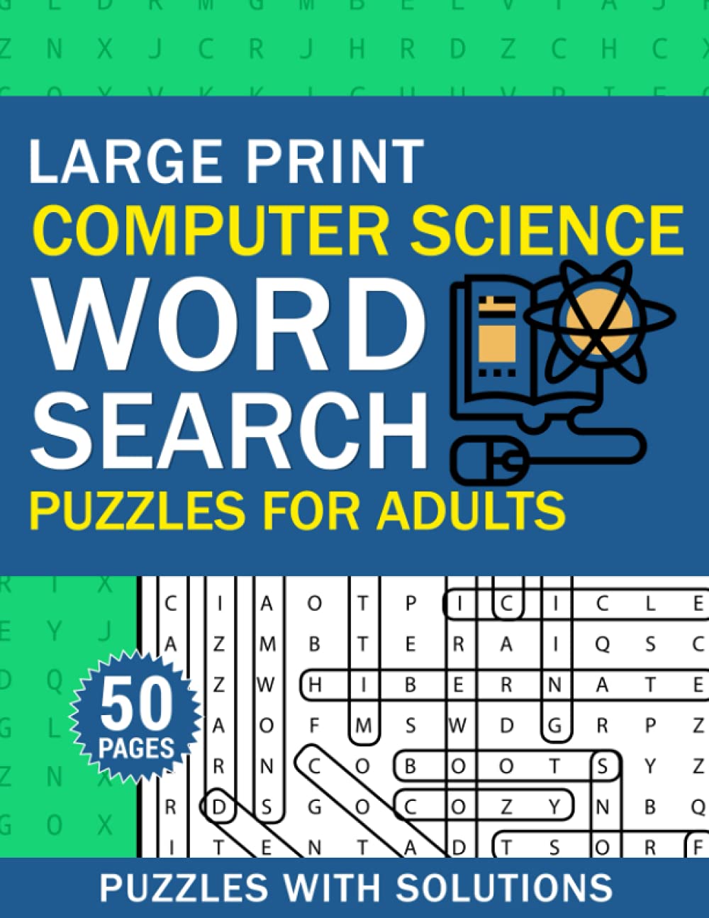 Large Print Computer Science Word Search Puzzles for Adults: Computer ...